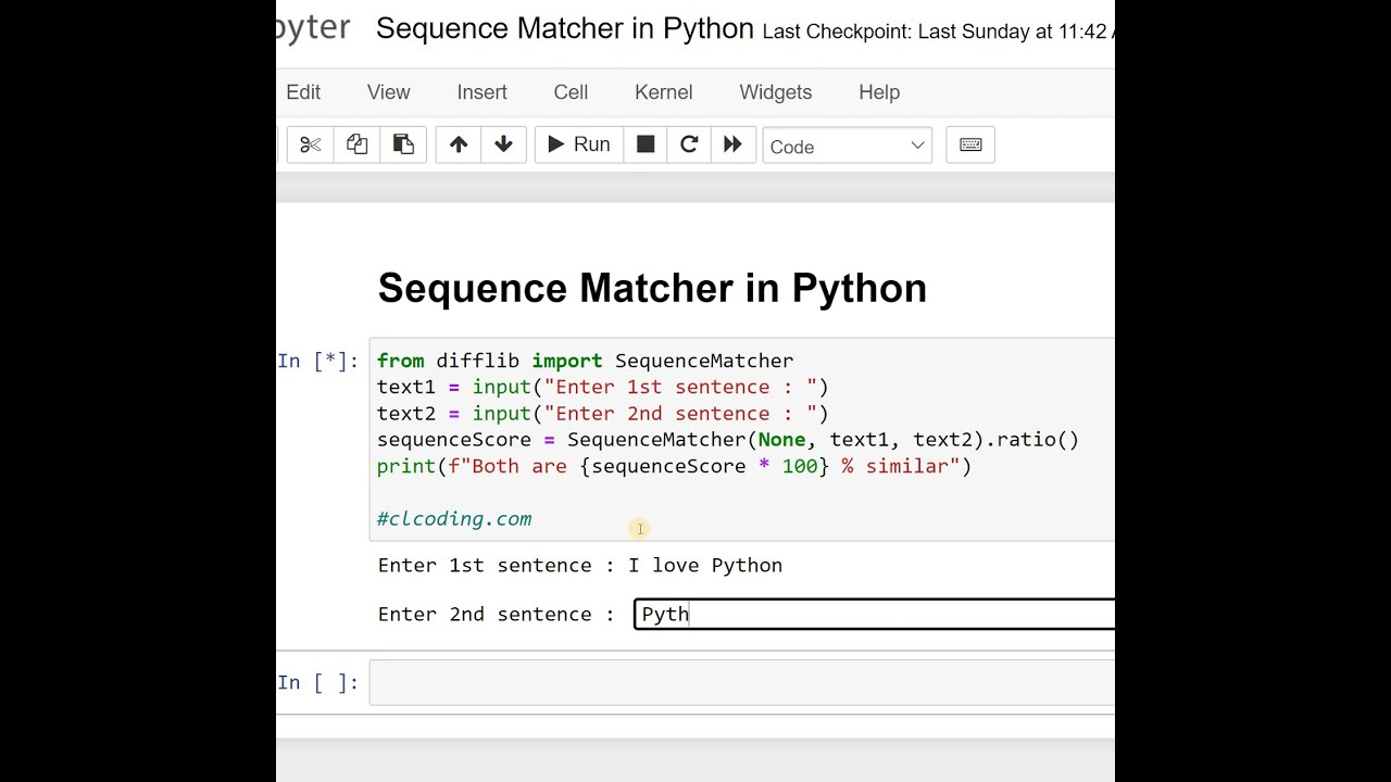 Day 37 : Sequence Matcher in Python
