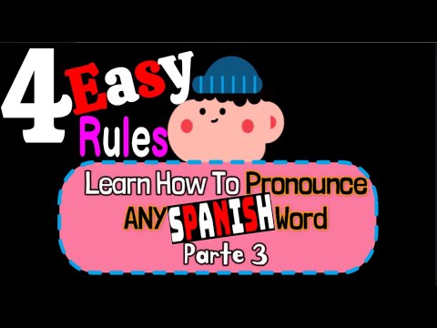 Learn How to PRONOUNCE ANY SPANISH WORD! Follow Four Simple Rules To Help You Figure It Out!