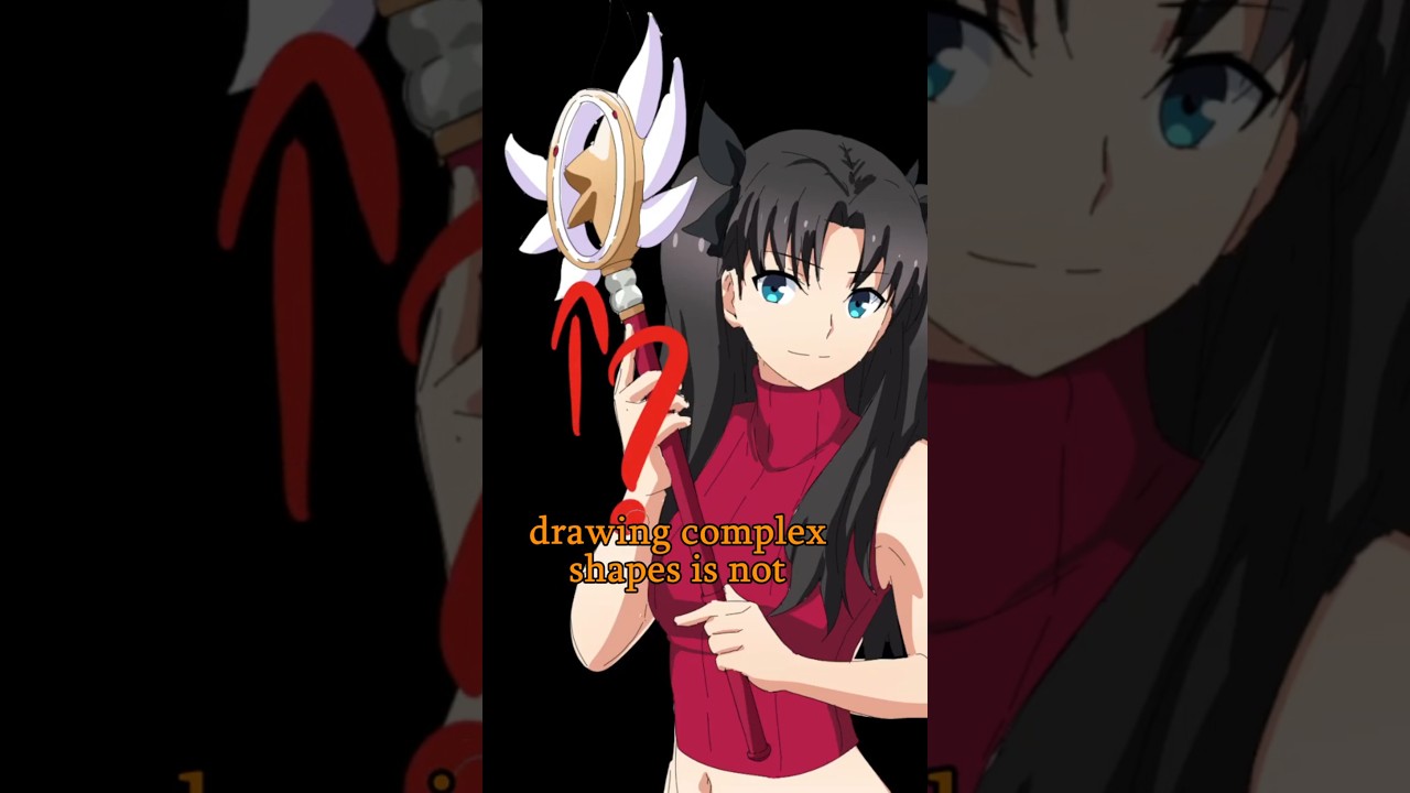 Mistake When Drawing Shapes - Quick Art Tips #art #sketch #shorts #tutorial #drawingtutorial #anime