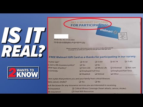 Survey mailer offers Walmart gift card | 2 Wants to Know