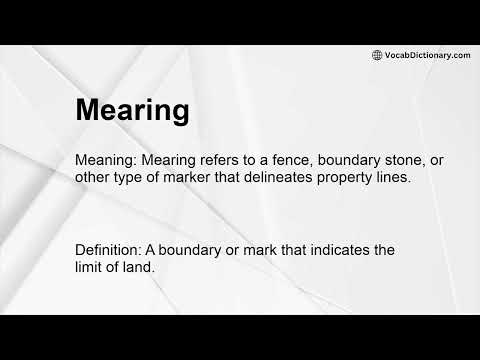 Mearing Meaning