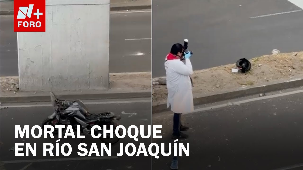 Motociclista muere tras chocar contra base de poste en Río San Joaquín, CDMX - Las Noticias