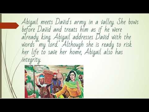 Abigail in the Bible in English