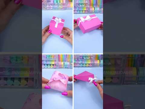 Manualidades con papel / Ideas para regalar / Caja para regalo #diy #manualidades #ideas #regalos