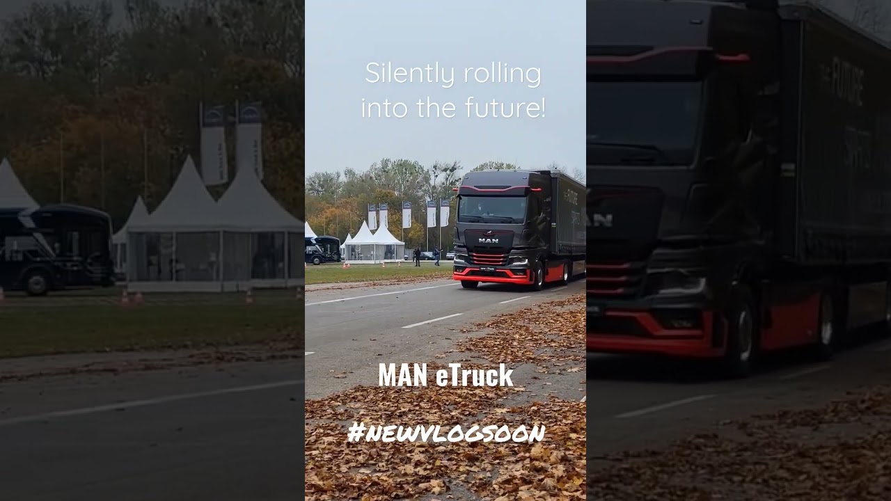MAN eTruck driving by