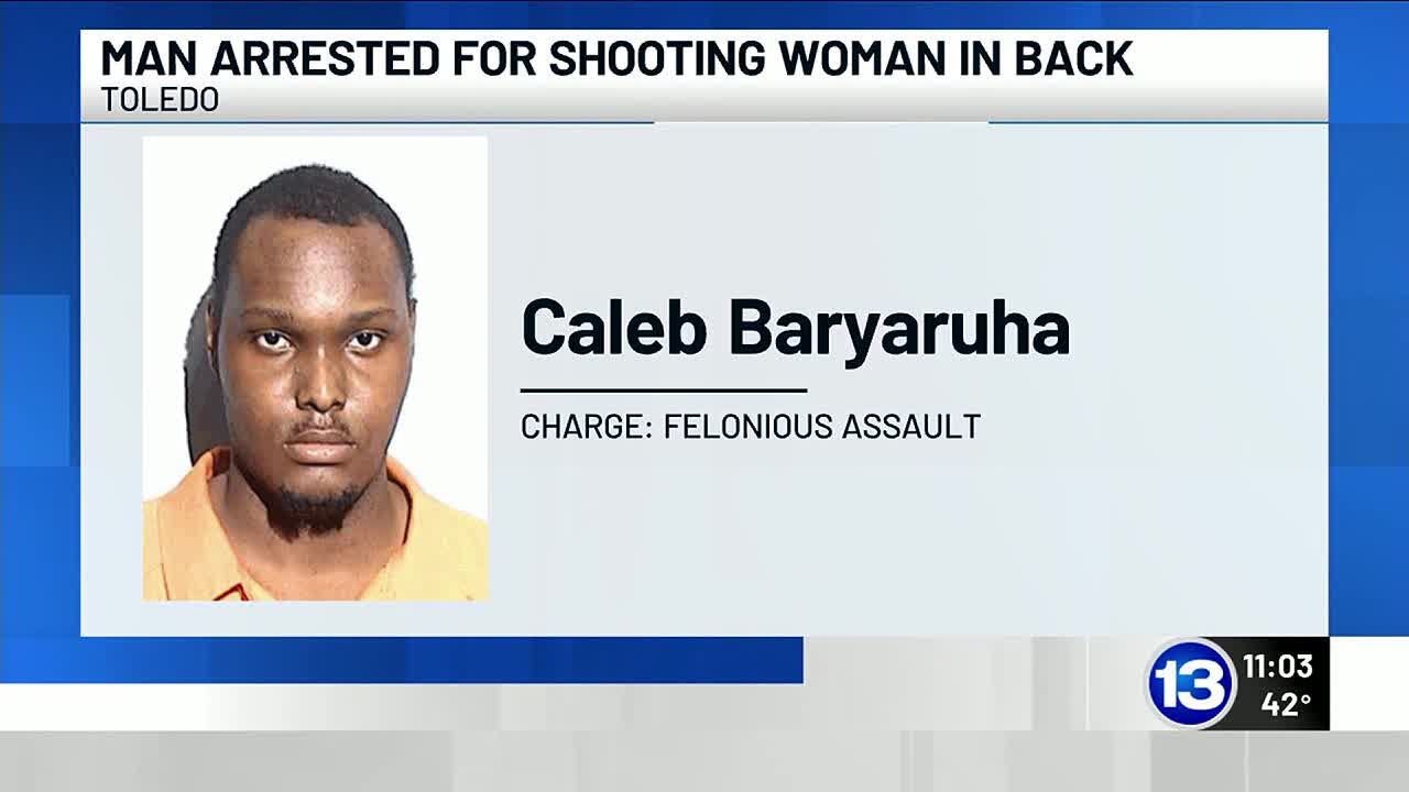 Toledo man arrested for allegedly shooting woman in the back