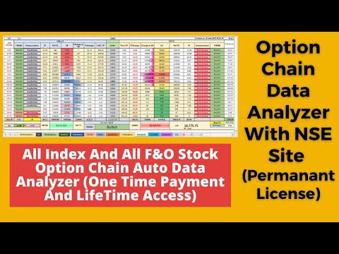 Index & All F&O Stock Option Chain Data Analyzer With NSE Site (One Time Payment & LifeTime Access)