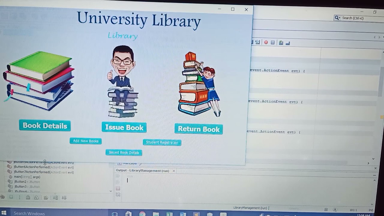 University Library Management system using Java Language