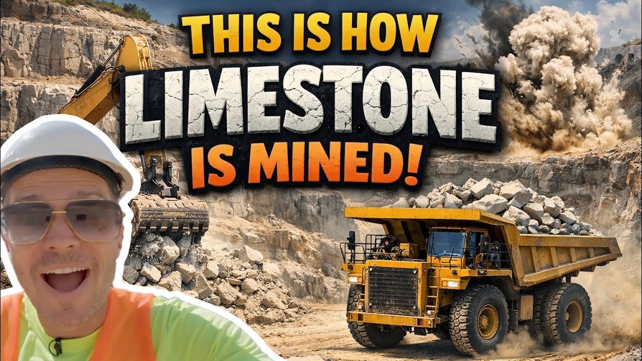 THIS IS HOW LIMESTONE IS MINED AND THEN PROCESSED