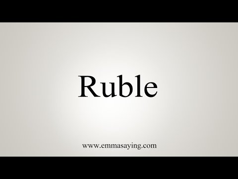 How To Say Ruble