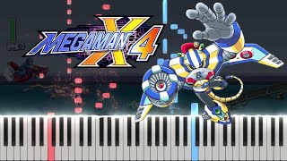 Megaman X4 - Jet Stingray Stage (Marine Base) by Javin Tham Sheet