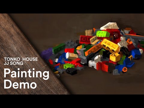 Photoshop: JJ Song's Still Life Digital Painting ー Lego | Tonko School
