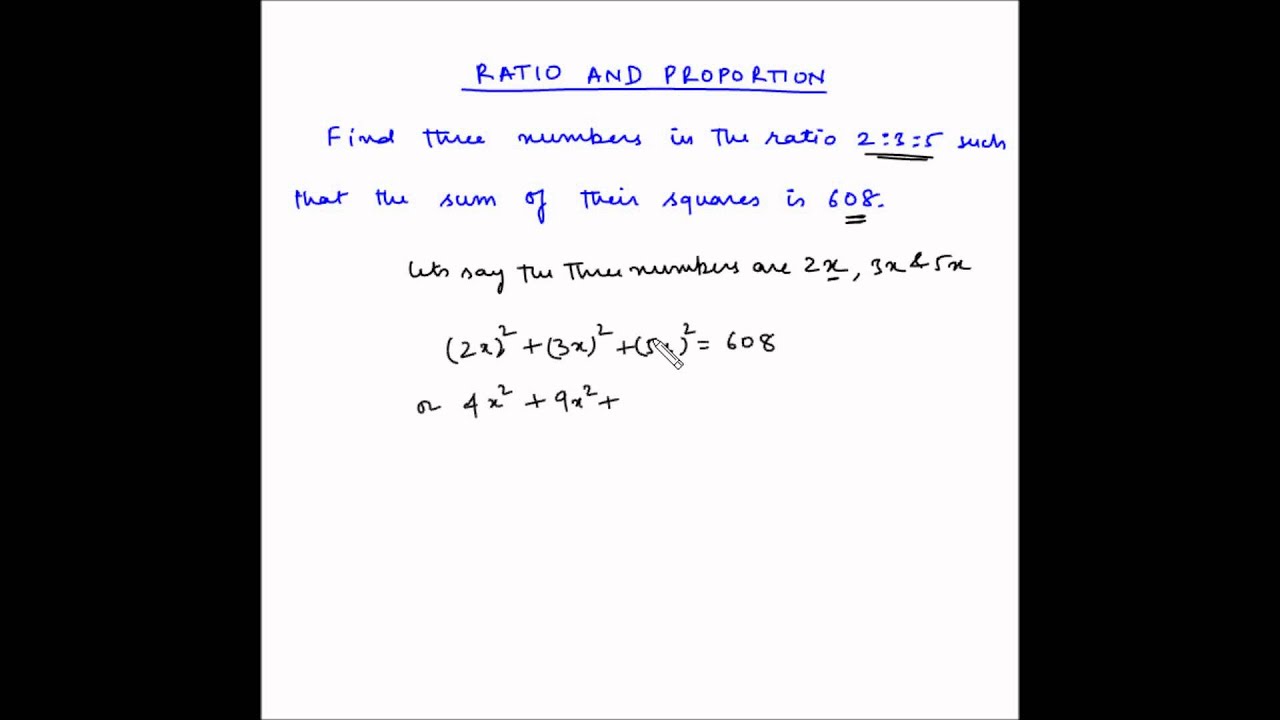 Ratio and proportion meaning - Solving proportions examples
