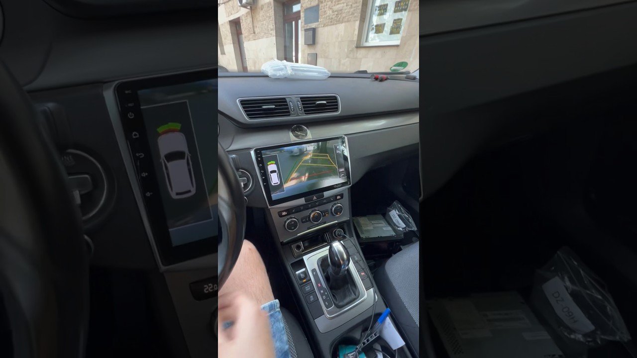 Volkswagen Passat b7 android gps radio, with original rear camera reverse OEM #android #gps #radio