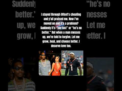 I stayed through Offset's cheating and y’all praised me.#offset#cardib