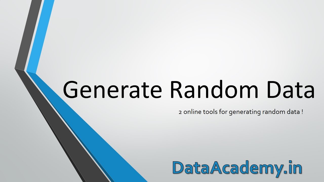 Generating Random Data For Testing