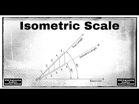 Isometric Scale | Isometric Projections | Engineering Drawing