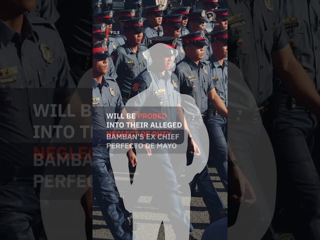 PNP relieves all 50 cops of Bamban police station