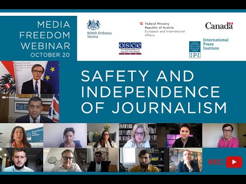 Safety and Independence of Journalism: Media freedom webinar