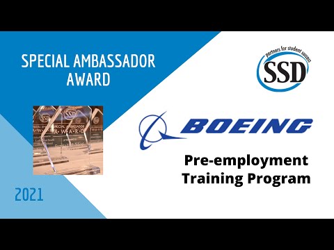 Boeing Pre-employment Training Program, Special Ambassador Award (2021)