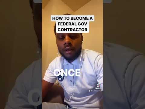 How to become a federal gov contractor! #government