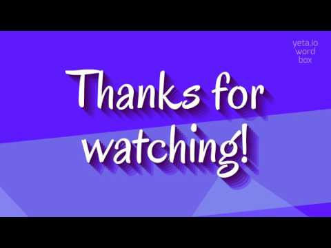 How to say "adjourn"! (High Quality Voices)