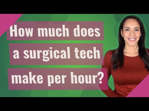How much does a surgical tech make per hour?