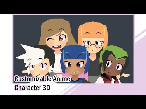 Unity Asset Store - Customizable Anime Character 3D