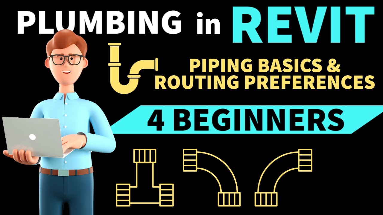 Draw Pipe and Set Routing Preferences for BEGINNERS in Revit MEP