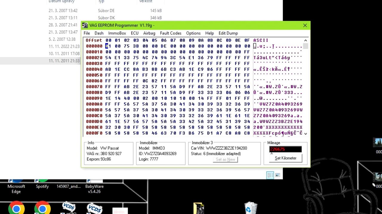VAG EEPROM Programmer V1.19g install /read login/