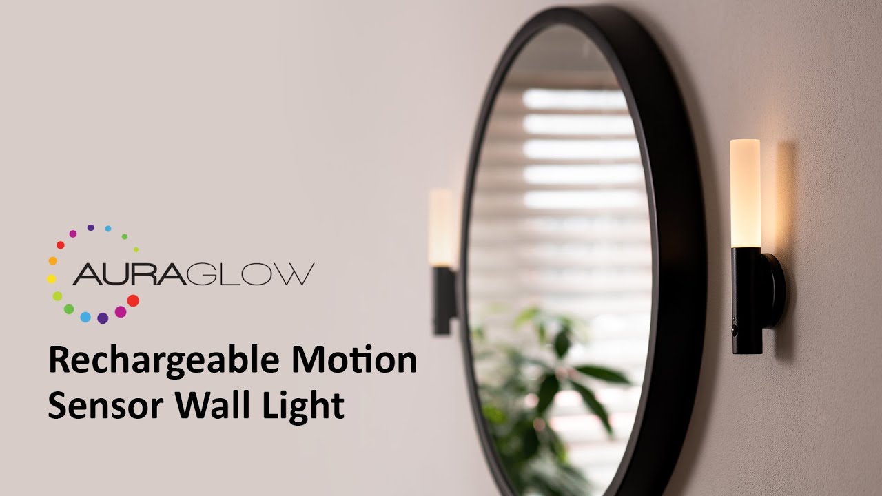 Auraglow Rechargeable Motion Sensor Wall Light
