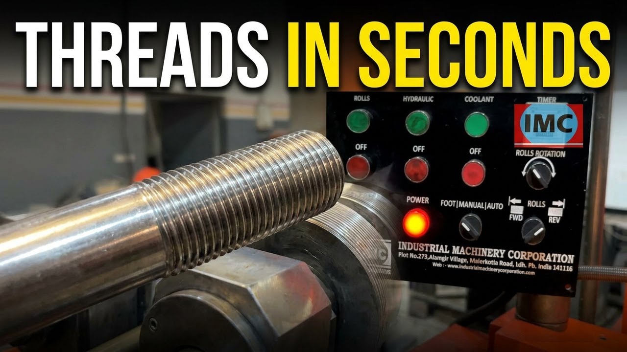 Hydraulic Thread Rolling Machine | Built for Maximum Durability