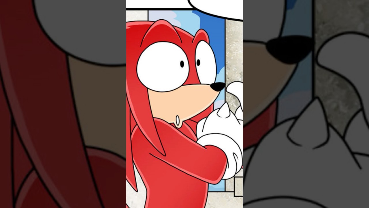KNUCKLES LOOSES THE MASTER EMERALD! | Sonic Comic Dub Short