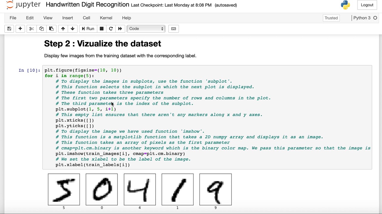 Recognize Handwritten Digits using Machine Learning - Project assignment - by Rahul Jain