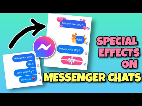 How to put special effects on messenger chat | New messenger | Quick tutorial