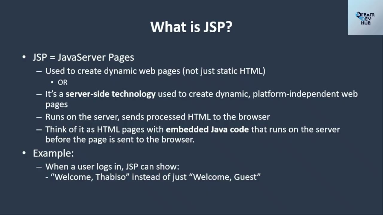 JSP Tutorial #2  - JSP Overview