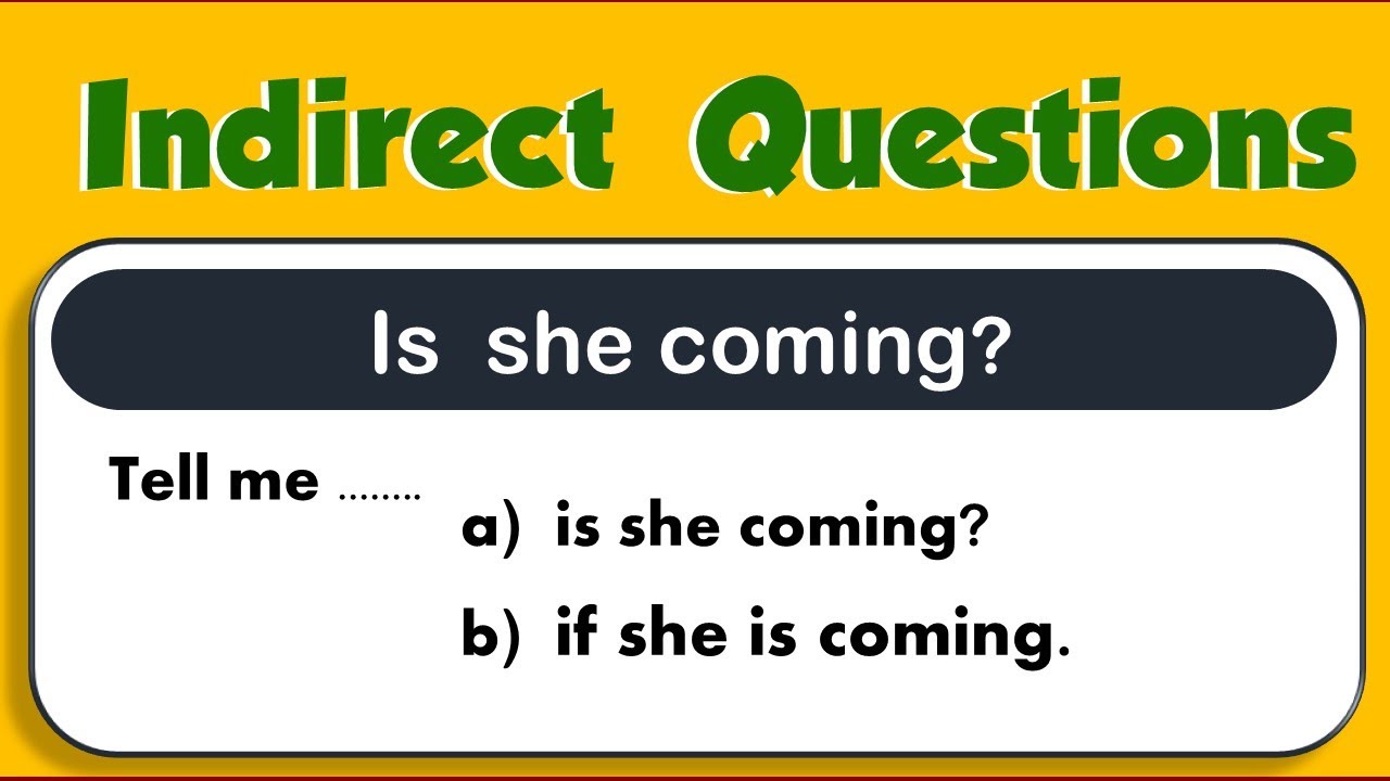 Indirect Questions Quiz/ Embedded Questions Quiz / 15 Questions / Key Points