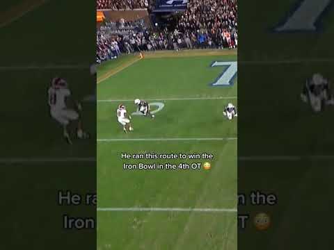 THIS ROUTE BEAT AUBURN!! Alabama Vs Auburn Iron Bowl