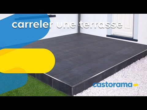 Poser une terrasse en carrelage (Castorama)