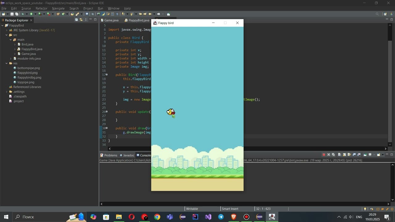 Flappy bird java 1 hour