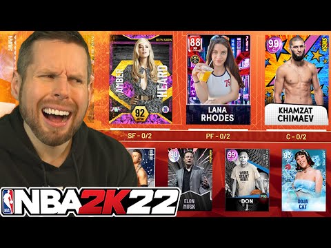 I drafted a Custom Team on NBA 2K22