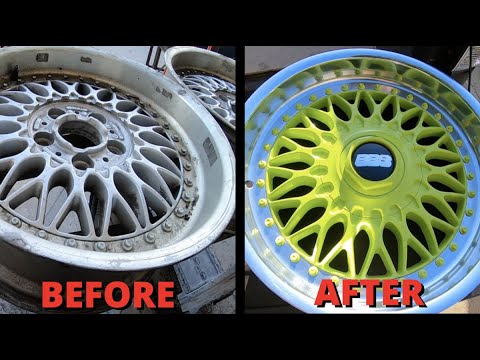 How To Refinish A Set OF BBS Multi Piece Wheels On A Budget!!!!!