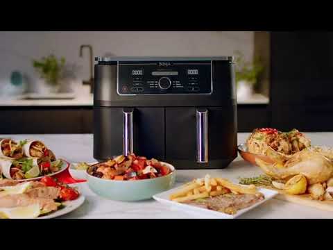 Ninja Foodi MAX Dual Zone Digital Air Fryer, 2 Drawers, 9.5L, 6-in-1 AF400UK🍟🍕🍗