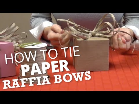 How to Tie a Paper Raffia Bow | Nashville Wraps