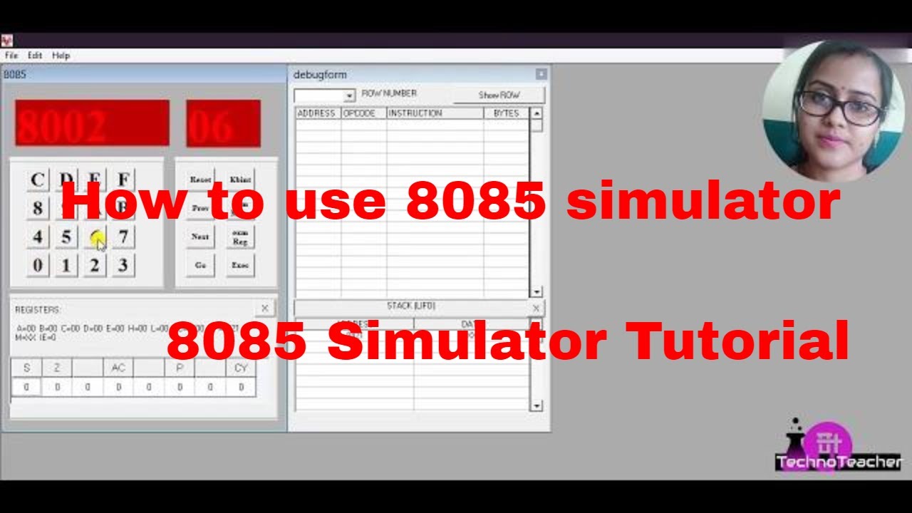 8085 simulator tutorial