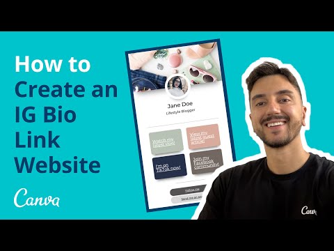 Add multiple links to your Instagram Bio | Canva Tutorial