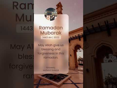 Ramadan Mubarak Greeting | #shorts #ramadan