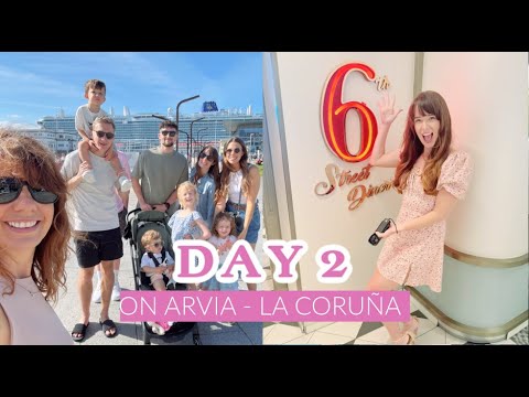 🛳️ ARVIA DAY 2 VLOG🛳️ LA CORUÑA PORT DAY 🇪🇸 6TH STREET DINER 🍔 & KIDS CLUB BOOKING 🎉