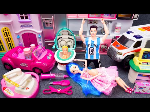 20 Minutes Satisfying With Unboxing Pregnant Barbie Doll Doctor Toys, Skibidi Toilet Toys ASMR