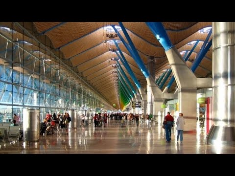 🇪🇸 Spain Madrid international airport/🛬arrival madrid airport. security check exit way Europe City💕